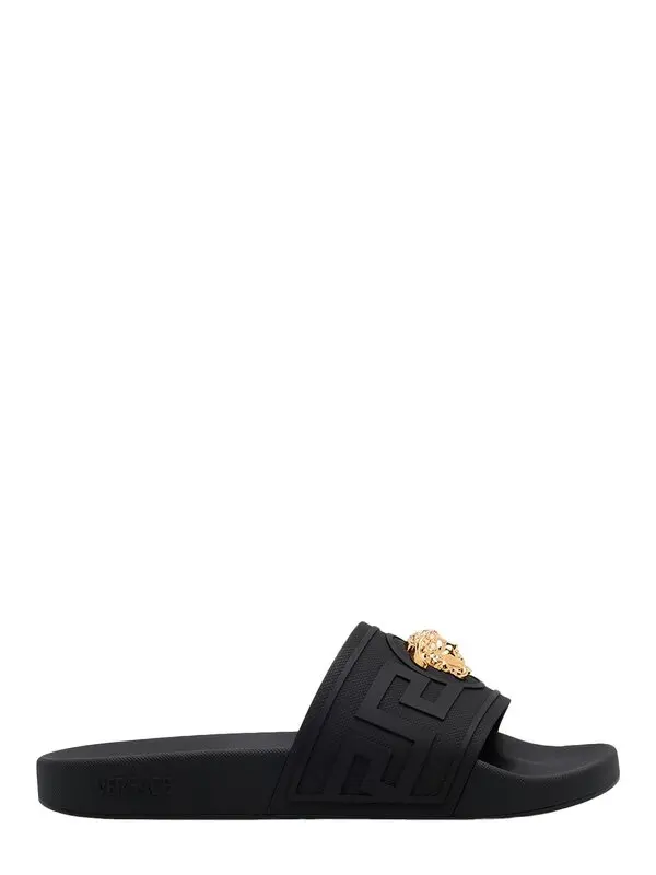 Versace La Medusa Pool Slides - 1b00vblac