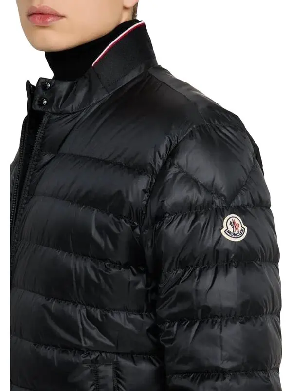 Moncler Quilted Nylon Down Jacket - Black