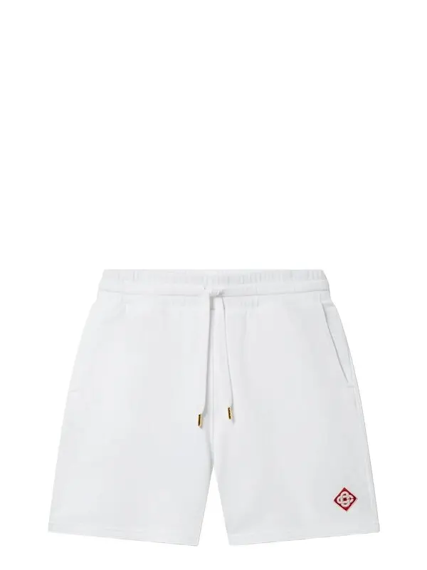 Casablanca Diamond Logo Sweatshorts - White