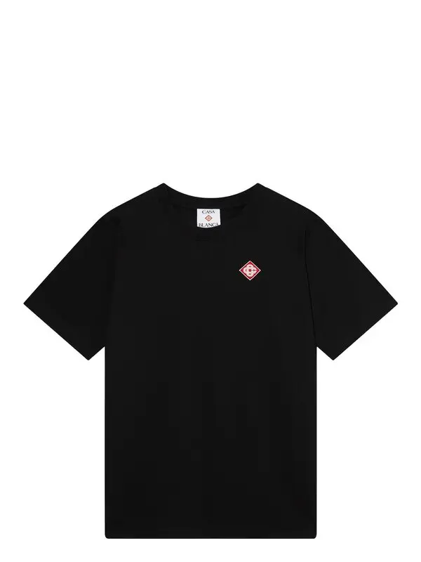 Casablanca Diamond Logo Short Sleeve T-shirt - Black