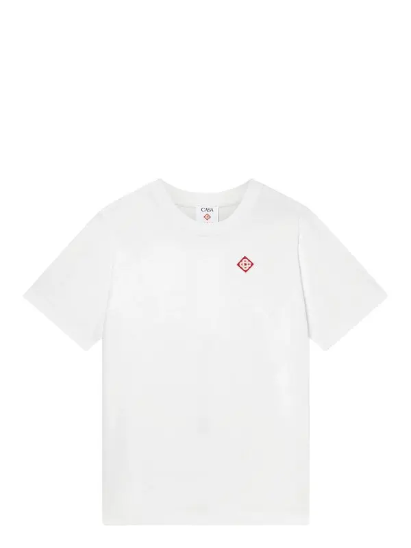 Casablanca Diamond Logo Short Sleeve T-shirt - White