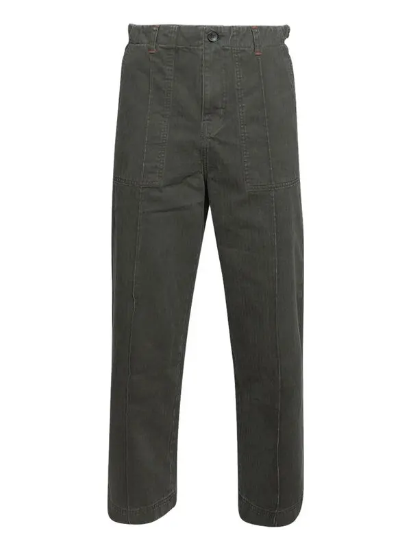 THE ELDER STATESMAN Dundy Carpenter Pant - Green