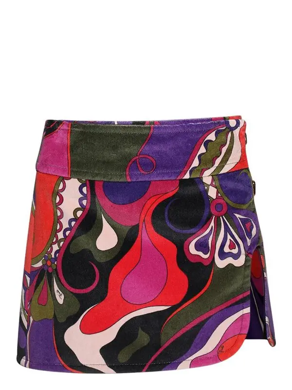 Emilio Pucci Orchidee Print Mini Skirt - Multi