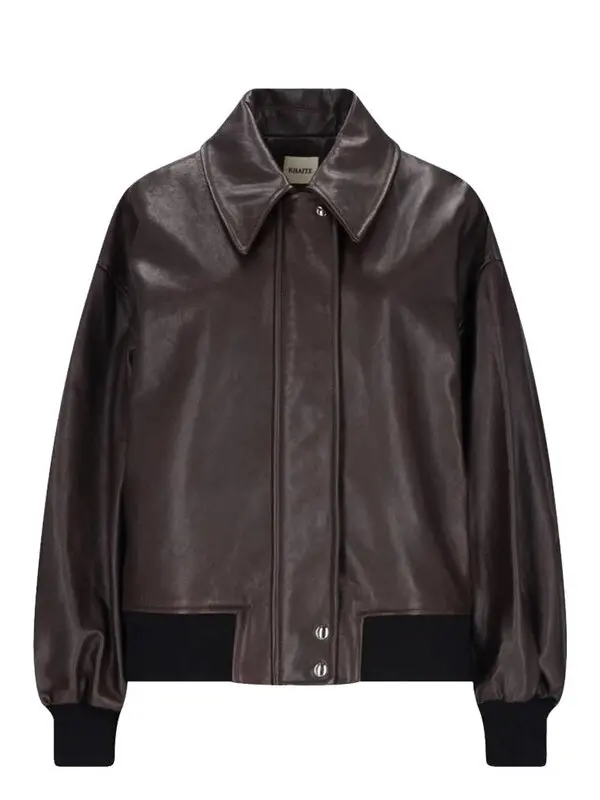 Khaite Shelman Leather Jacket - Black