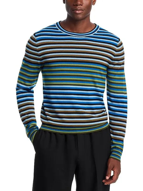 Paul Smith Merino Wool Crewneck Sweater - Cobalt Blue
