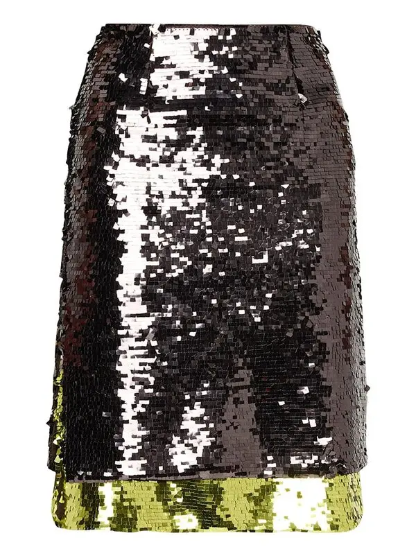 16Arlington Nyla Sequined Knee-length Skirt - Nocciola