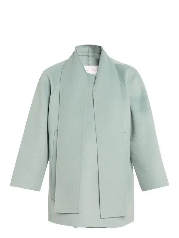 Proenza Schouler Brisa Wool-cashmere Scarf Coat - Jade