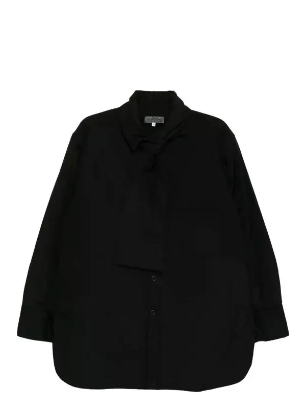 Yohji Yamamoto Broad Stole Padded Jacket - Black