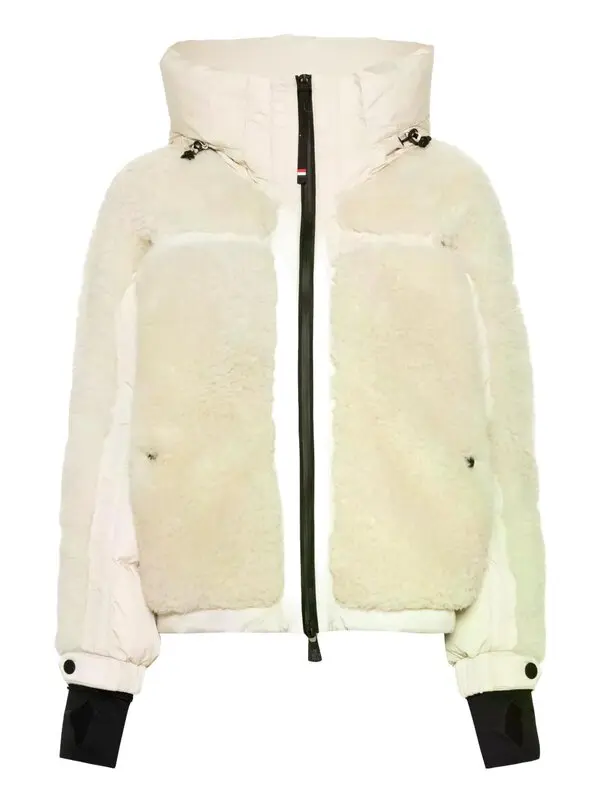 Moncler Epicea Shearling Down Jacket - Neutrals