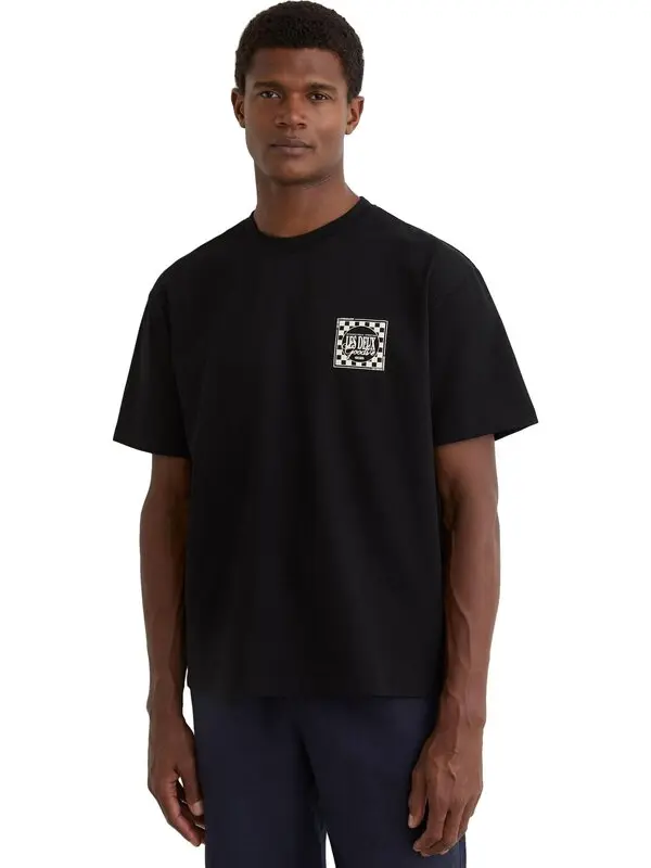 LES DEUX Graphic-print T-shirt - Black Print