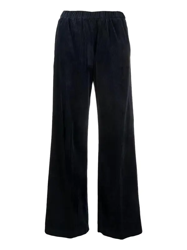 Aspesi Wide-leg Cotton Trousers - Blue
