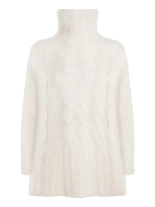 JOSEPH Mohair-blend Fortin Sweater - White