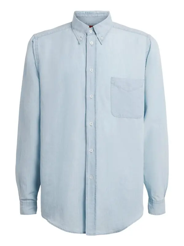 Barena Venezia Denim Button-down Shirt - Blue