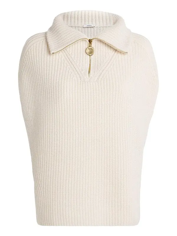 JOSEPH Cashmere-blend Raffet Sweater - White