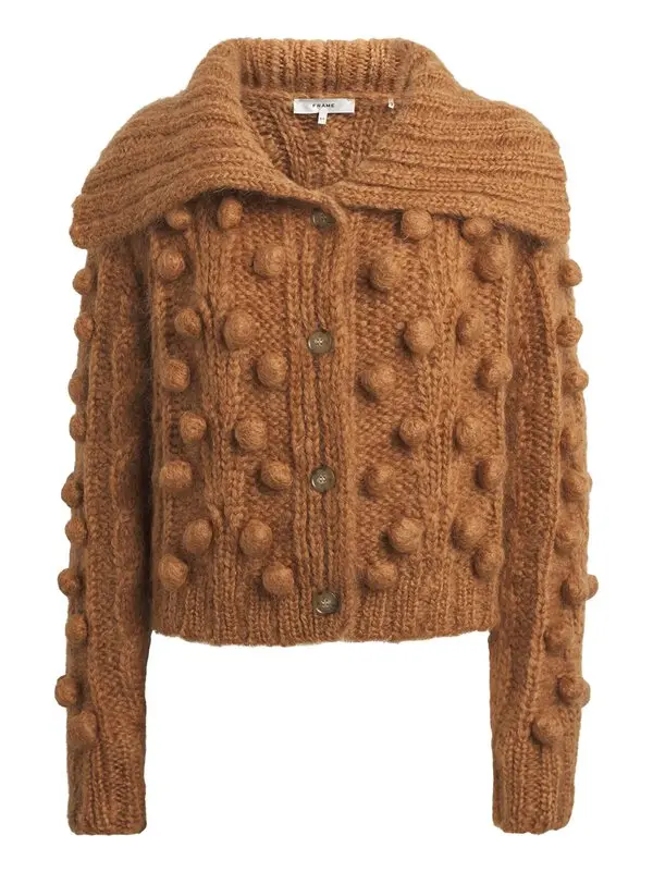 FRAME Mohair-blend Bauble Sweater - Brown