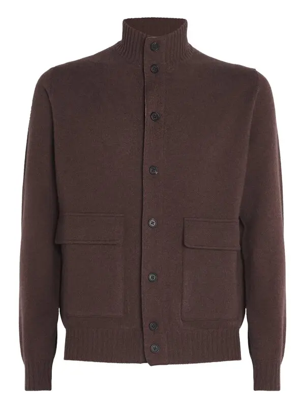 FIORONI CASHMERE Cashmere Cardigan - Brown
