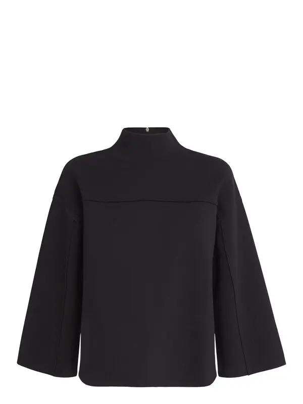 JOSEPH Larrey Milano Knit Compact Sweater - Black