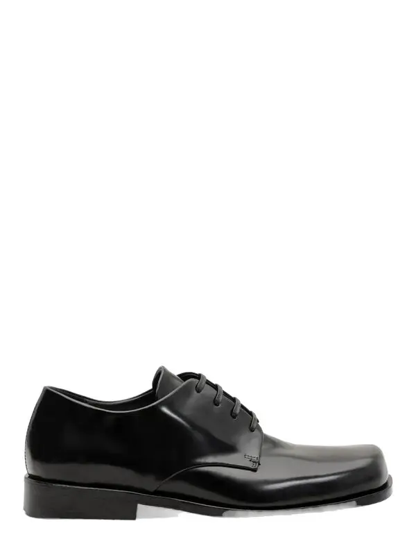 AMI Paris Square-toe Derby Shoes - Black
