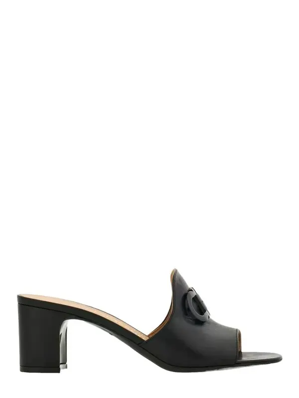 FERRAGAMO 50mm Gancini Sandals - Black