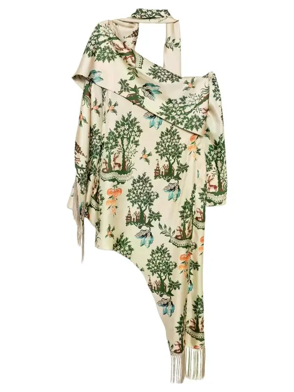 Monse Asymmetric-hem Scarf Dress - Neutrals