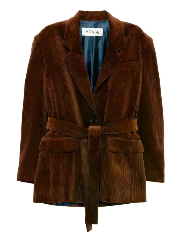 Monse Deconstructed-lapel Blazer - Brown