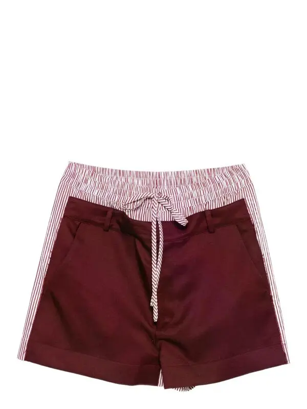 Monse Deconstructed Shorts - Red