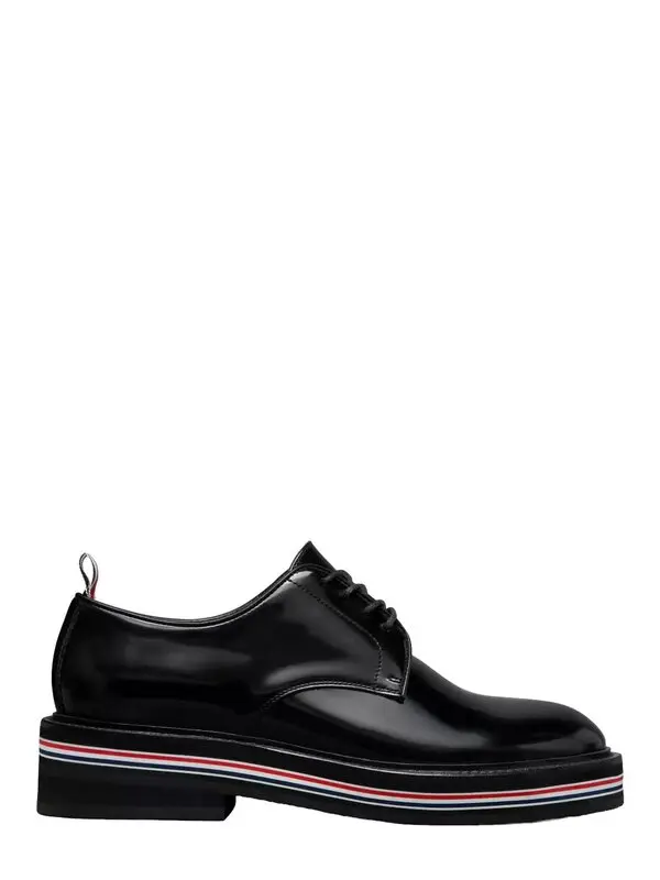 Thom Browne Uniform Leather Derby Shoes - Black