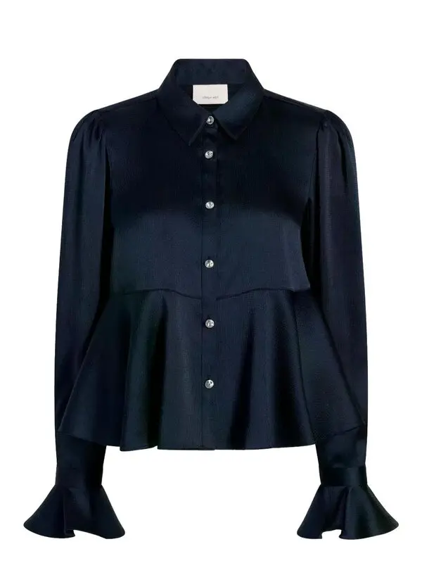 Cinq À Sept Isaure Peplum Shirt - Blue
