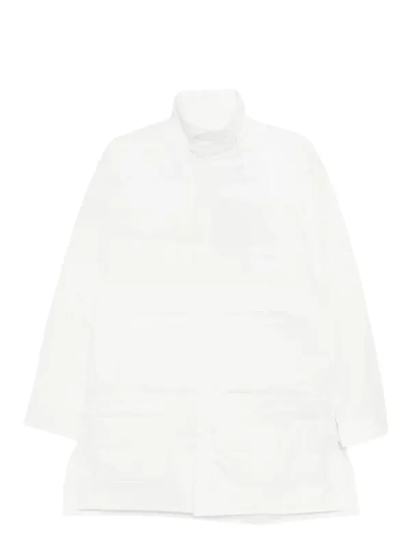 Yohji Yamamoto Broad Loop Button Padded Jacket - White