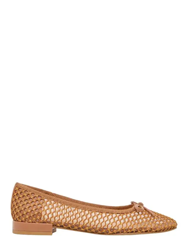 DOLCEVITA Ulicia Ballet Flats - Coral Woven Mesh