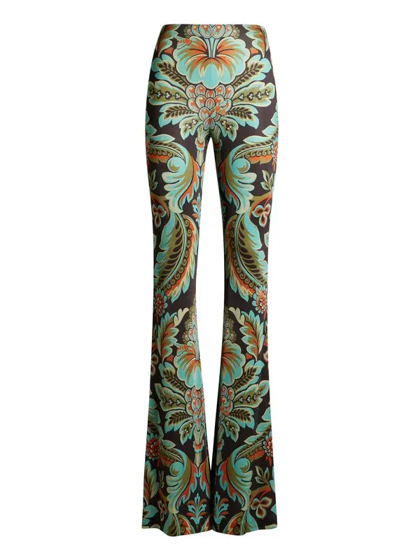 Etro Printed Flared Pants - Multi