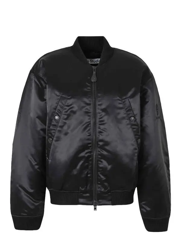 Acne Studios Logogram Bomber Jacket - Black