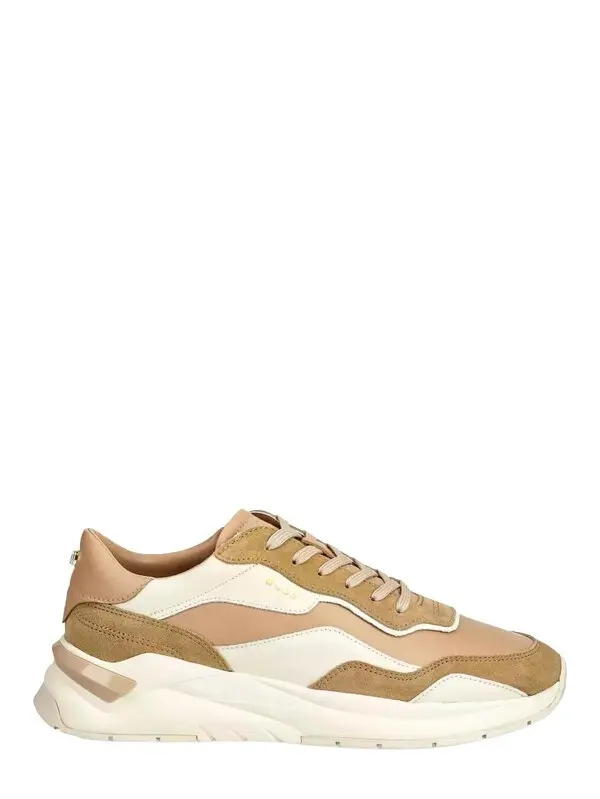 BOSS Panelled Design Trainers - Brown