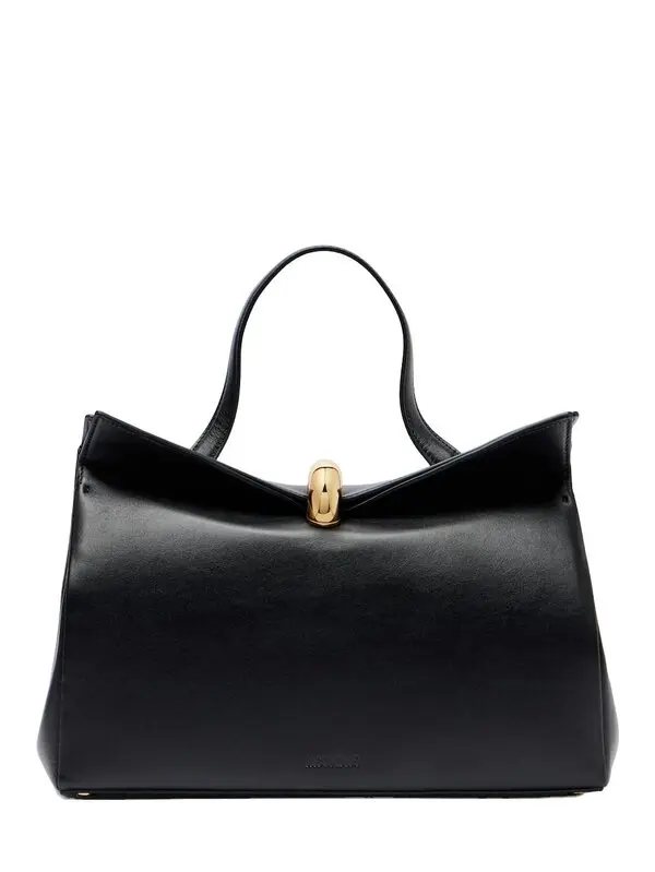 Jacquemus Valerie Small Leather Top-handle Bag - Black