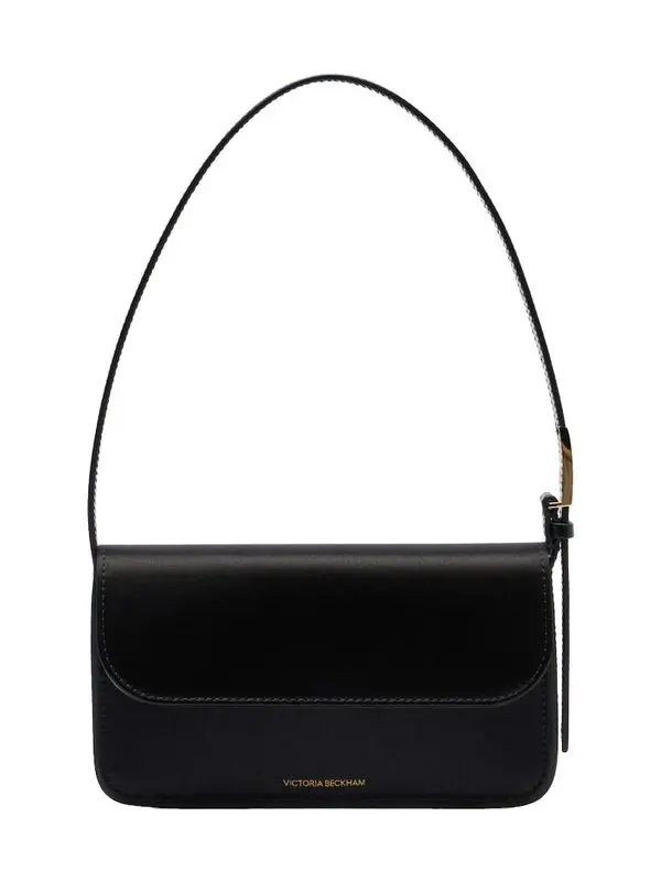 Victoria Beckham Dorian Mini Leather-trimmed Shoulder Bag - Black