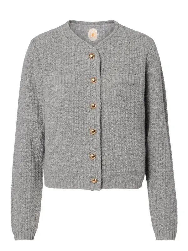 Jardin Des Orangers Wool And Cashmere Cardigan - Grey