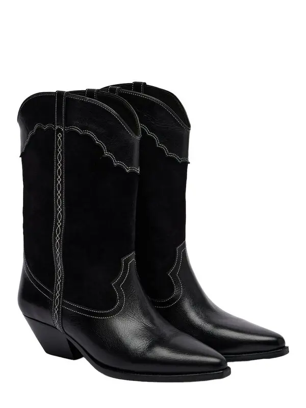 Isabel Marant Duerte 40 Cowboy Boots - Black