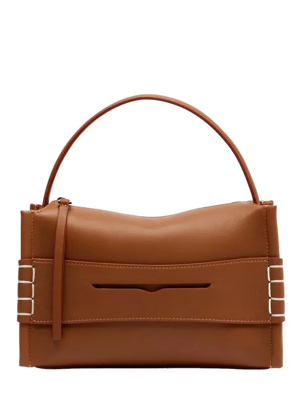 JW Anderson Loafer Leather Top-handle Bag - Brown