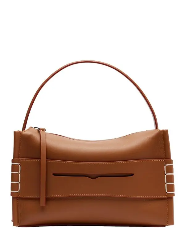 JW Anderson Loafer Leather Top-handle Bag - Brown