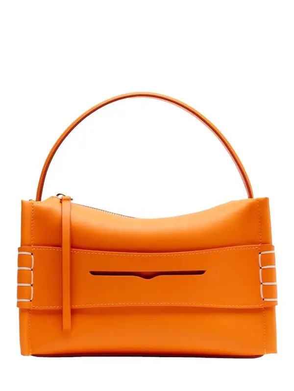 JW Anderson Loafer Leather Top-handle Bag - Orange