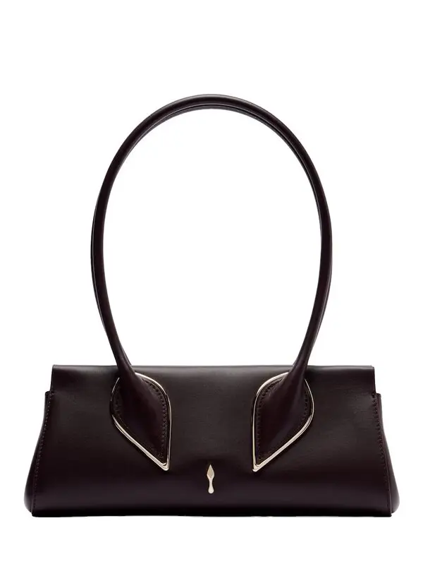 CHRISTIAN LOUBOUTIN Venus Small Leather Tote - Black