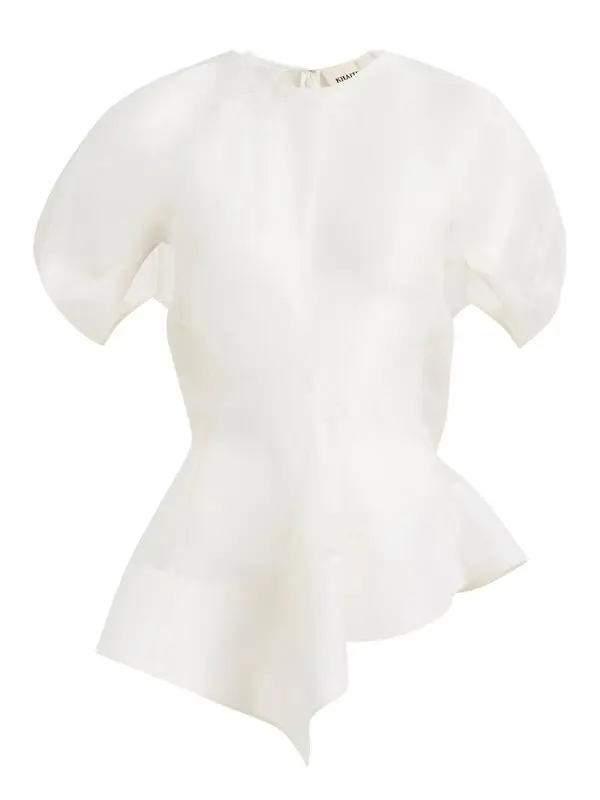 Khaite Rumi Silk Top - White