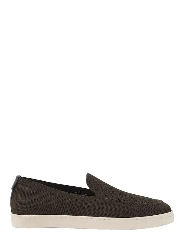 Giorgio Armani Jacquard Slip-on Loafers - Green