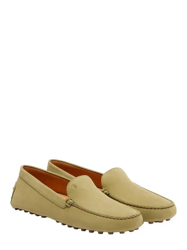 TOD'S Gommino Suede Driving Shoes - Green