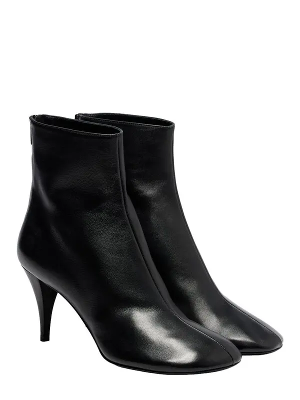 Proenza Schouler Glove 80 Leather Ankle Boots - Black