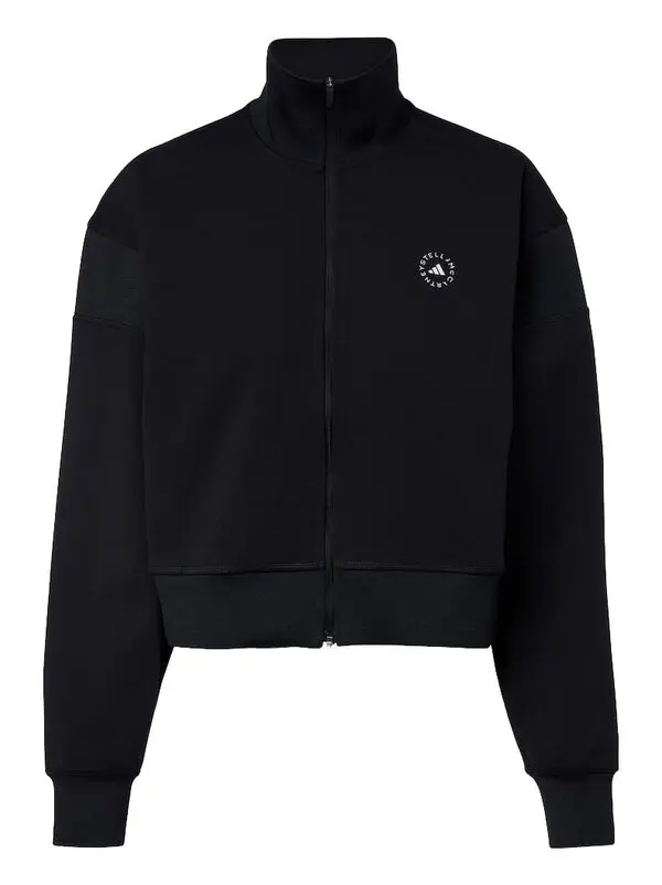 Adidas By Stella McCartney Cropped Track Jacket - Black
