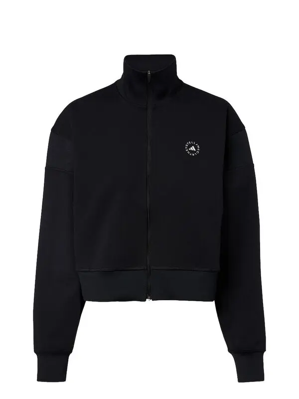 Adidas By Stella McCartney Cropped Track Jacket - Black