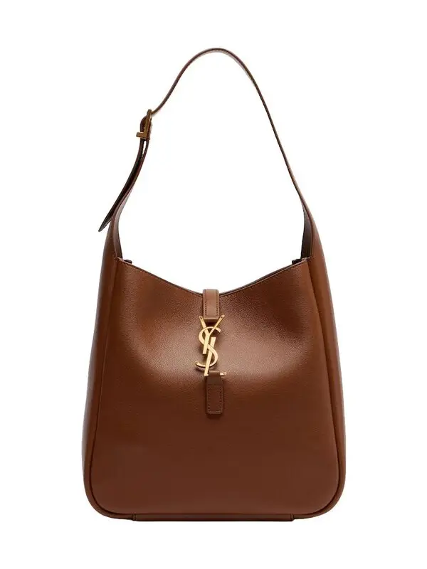 Saint Laurent Le 5 À 7 Small Leather Tote Bag - Brown