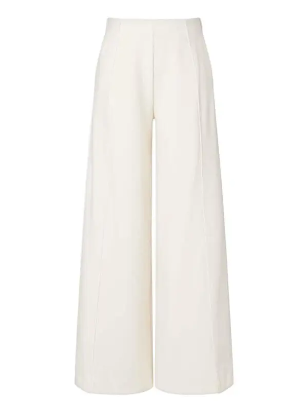 Max Mara Nigella Jersey Wide-leg Pants - White