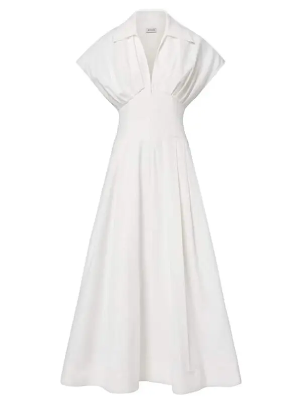 Simkhai Cotton-blend Poplin Midi Dress - White